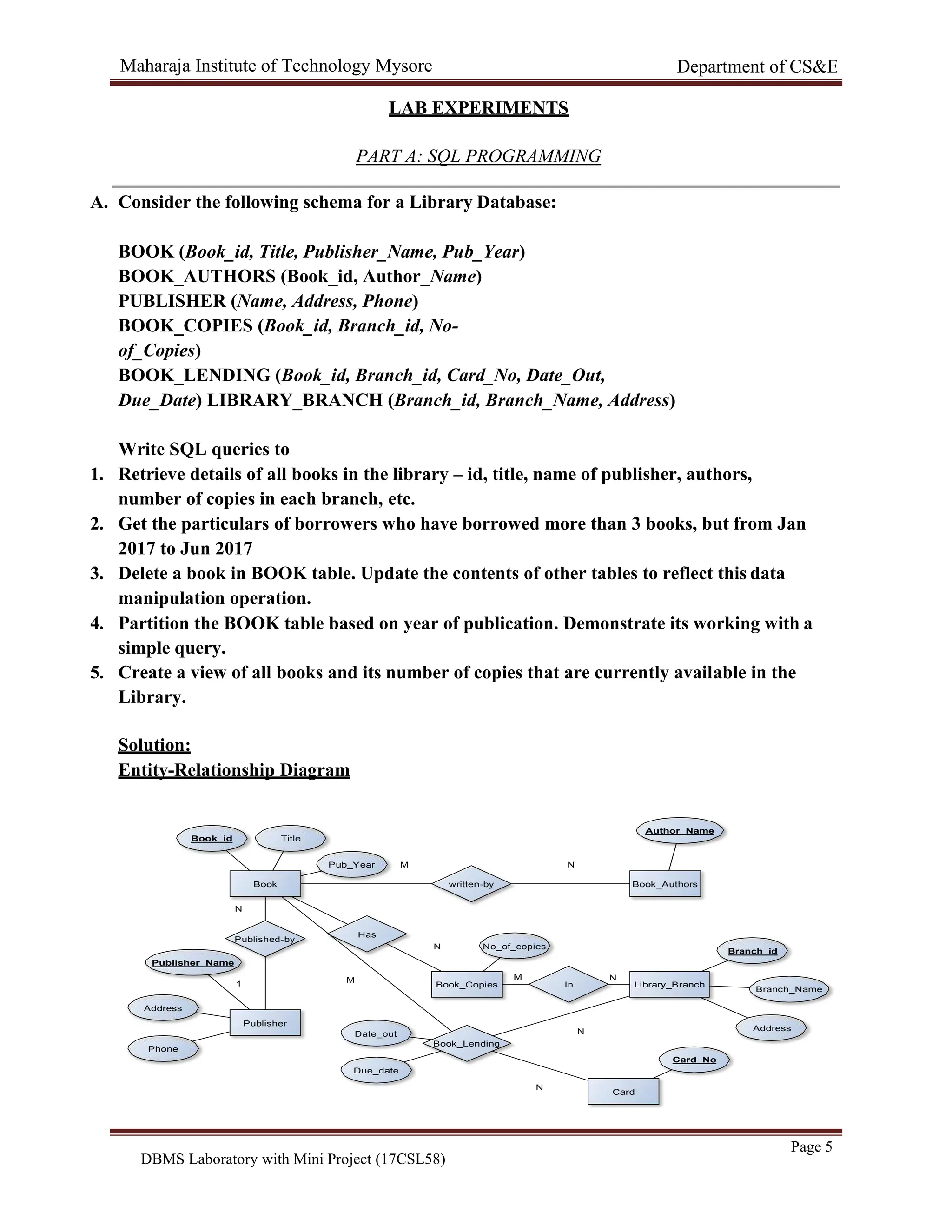 Database management system lLABMANUALpdf | PDF