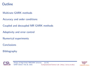 Design of High Order Multirate GARK Schemes | PDF | Graphics Software | Computer Software and ...