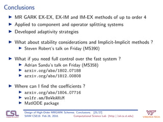 Design of High Order Multirate GARK Schemes | PPT