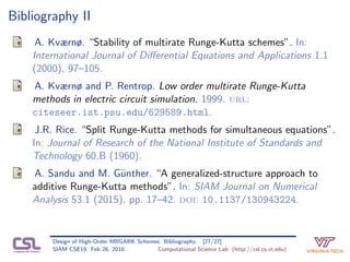 Design of High Order Multirate GARK Schemes | PDF | Graphics Software | Computer Software and ...