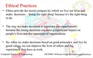 Software Engineering principles and pratices | PPT
