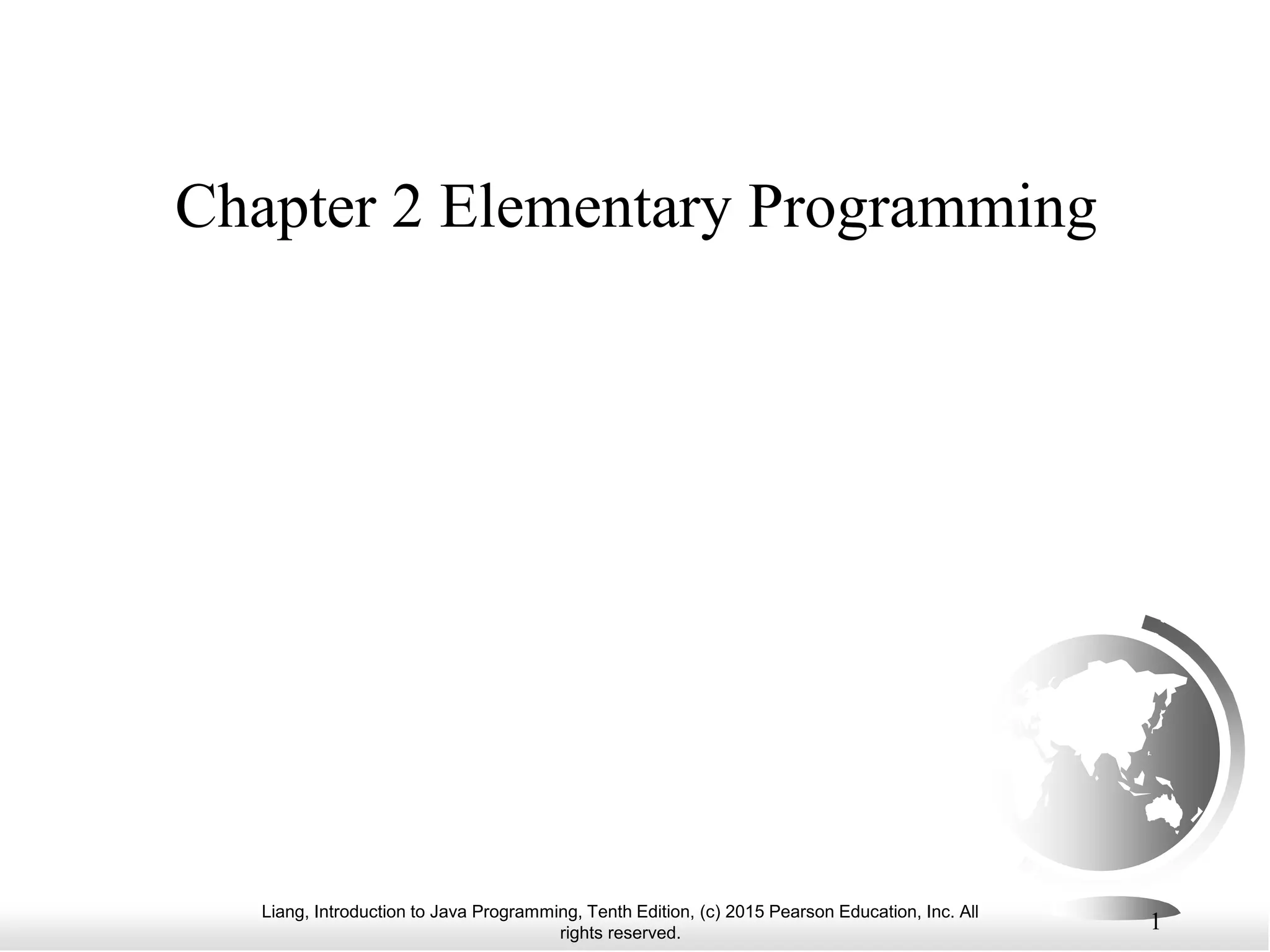 Cse215module02elementaryprogrammingppt
