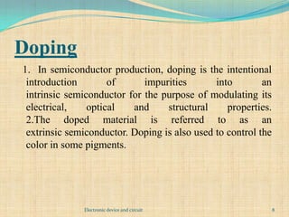 Electronic device and circuit presentation | PDF