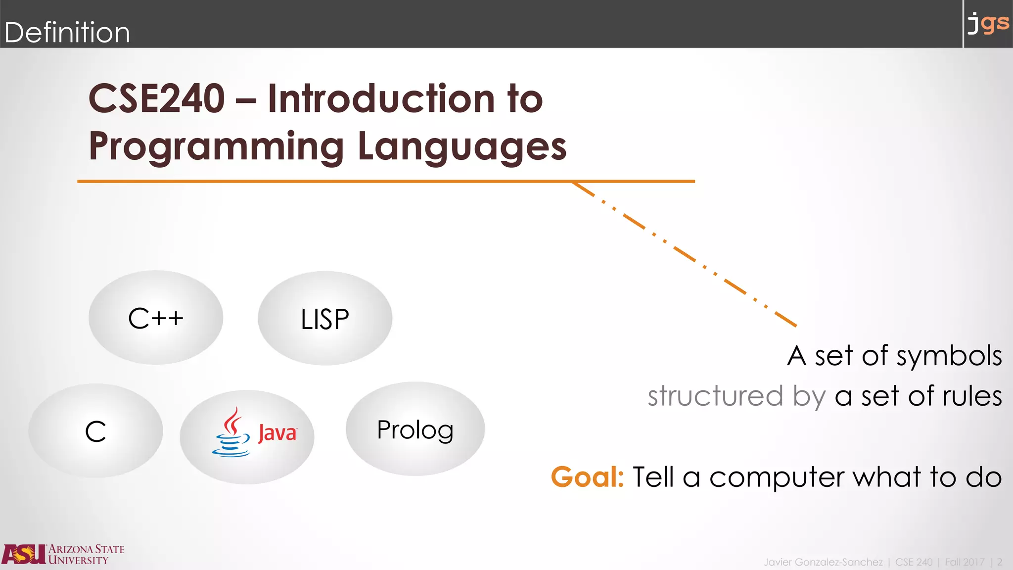 201801 Cse240 Lecture 01 Pdf Programming Languages Computing