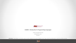 201801 CSE240 Lecture 03 | PPT