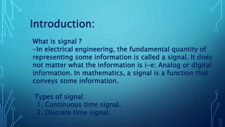 Operations on Continuous time Signals. | PPTX