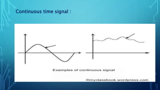 Operations on Continuous time Signals. | PPTX