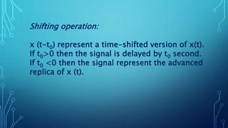 Operations on Continuous time Signals. | PPTX