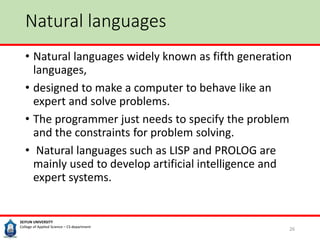 ESSENTIAL of (CS/IT/IS) class 05 (Software concepts) | PPTX | Programming Languages | Computing