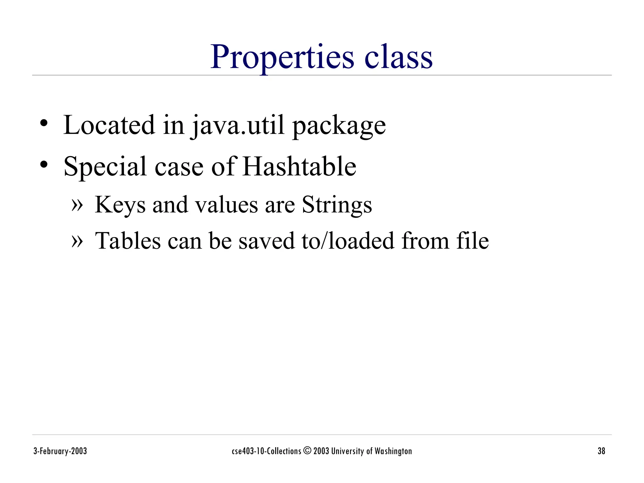 cse403-10-Collections- iNTRODUCTION TO FRAMEWORK | PPT