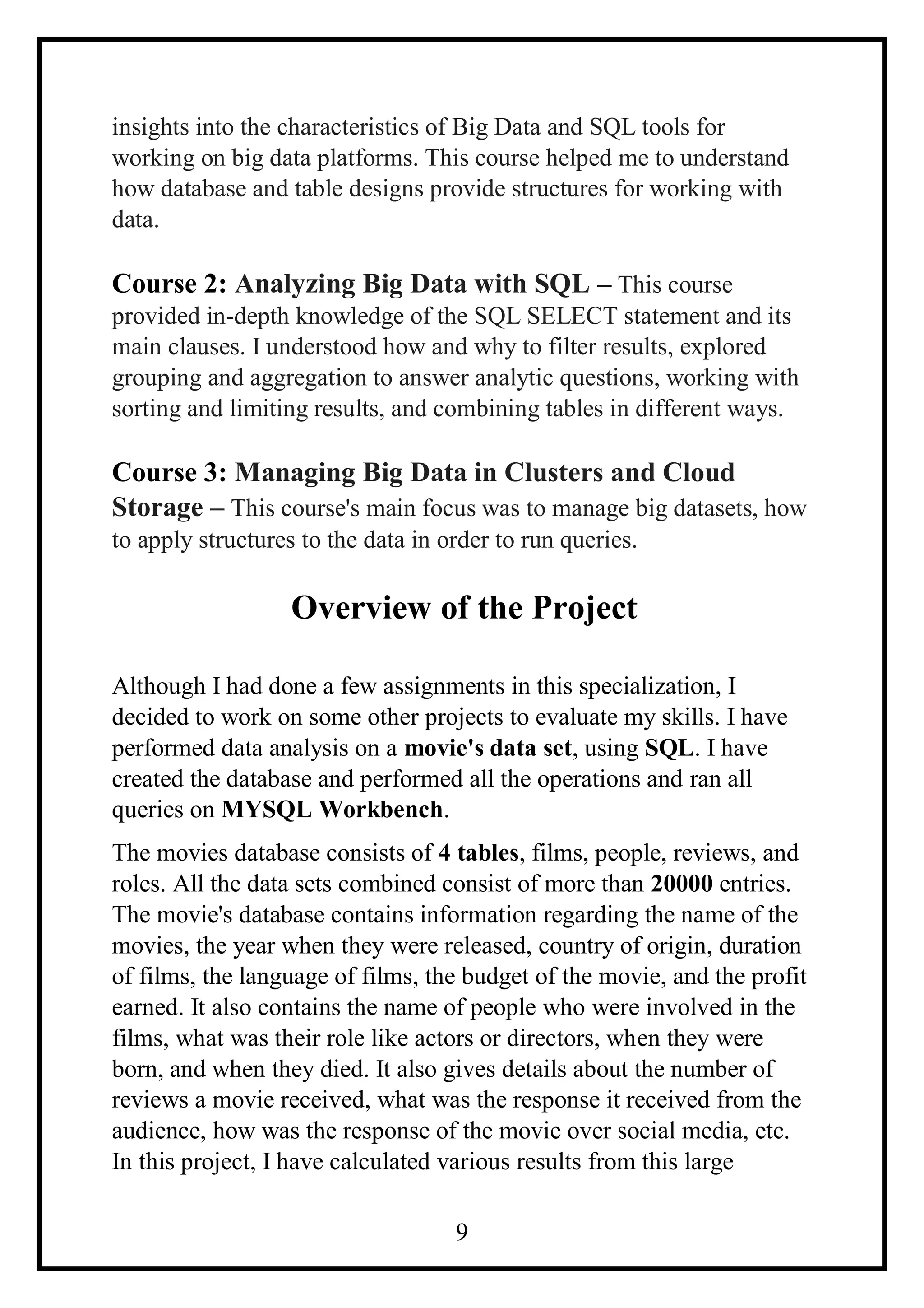 Cse443 Project Report - LPU (Modern Big Data Analysis with SQL Specialization) | PDF