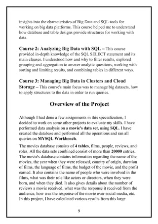 Cse443 Project Report - LPU (Modern Big Data Analysis with SQL ...