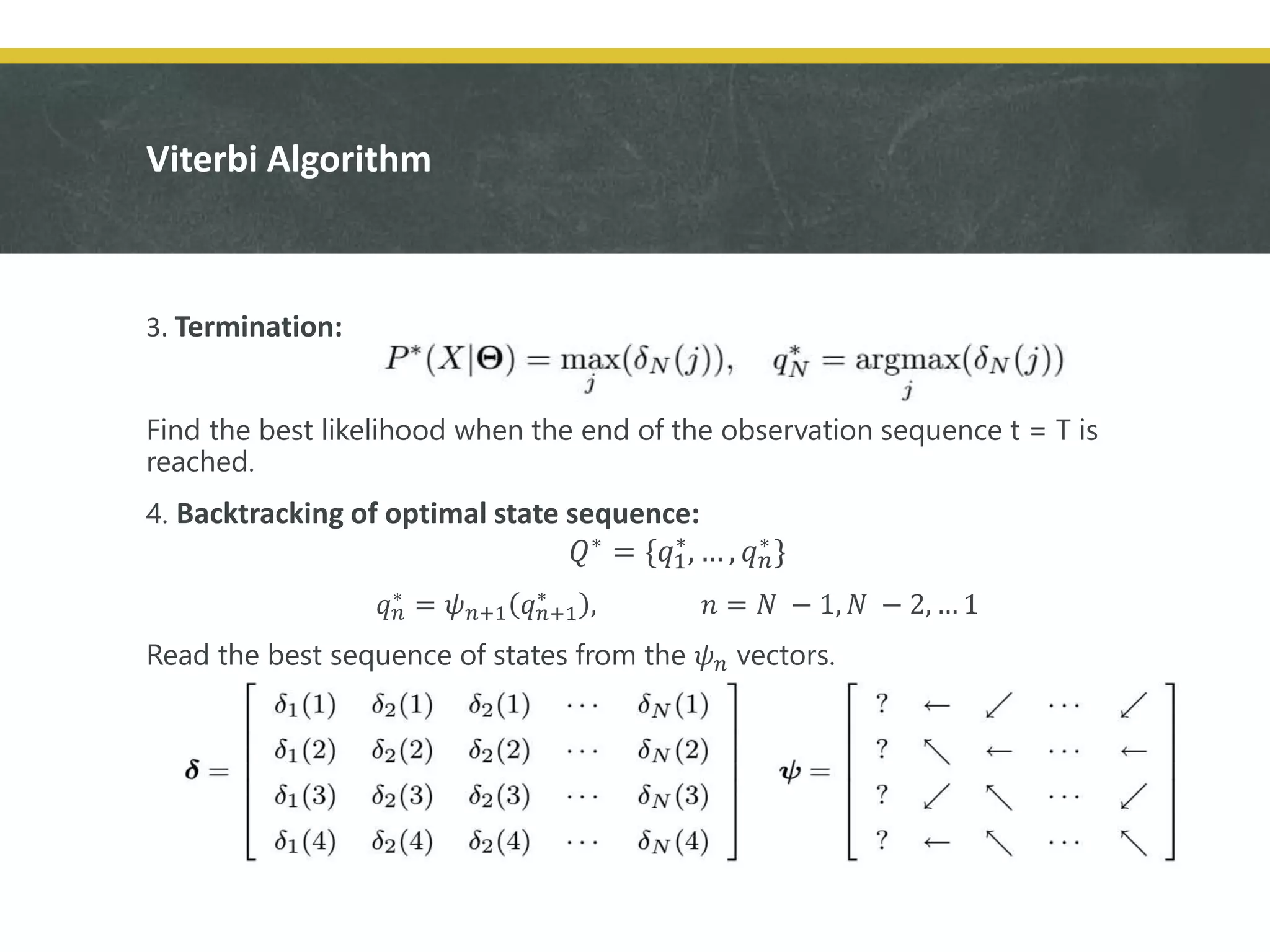 Hidden Markov Model - The Most Probable Path | PPTX