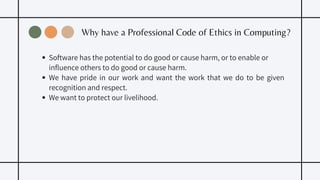 CSE498 - Professional Ethics in Computing | PDF