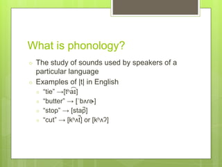CSE 623 - Assignment 3 (English Phonology) - Thom Retsema | PPT