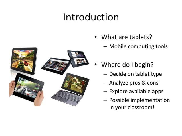 Techy Teachers: Tablets 101 | PPT