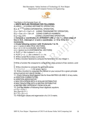 Cse 7 softcomputing lab | PDF