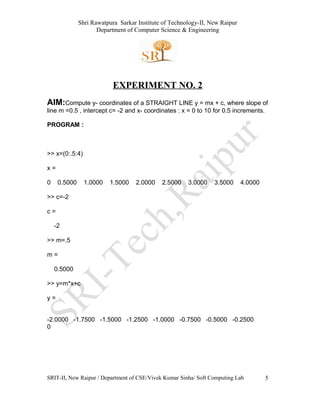Cse 7 softcomputing lab | PDF