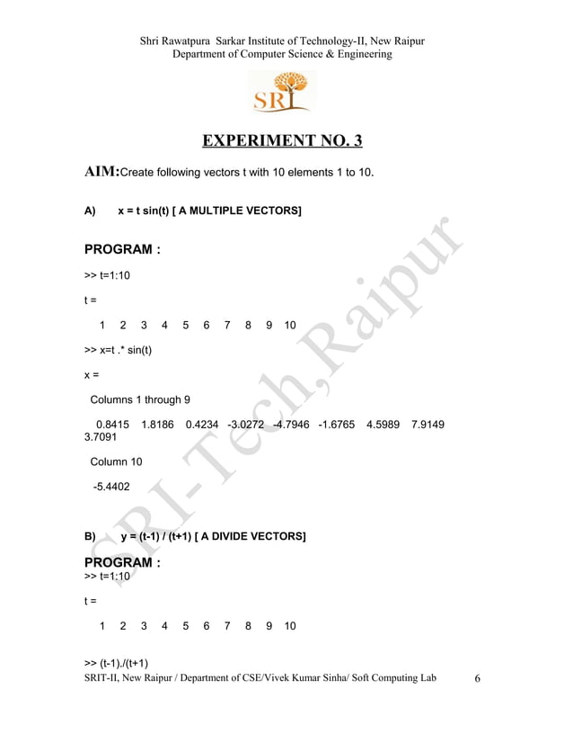 Cse 7 softcomputing lab | PDF