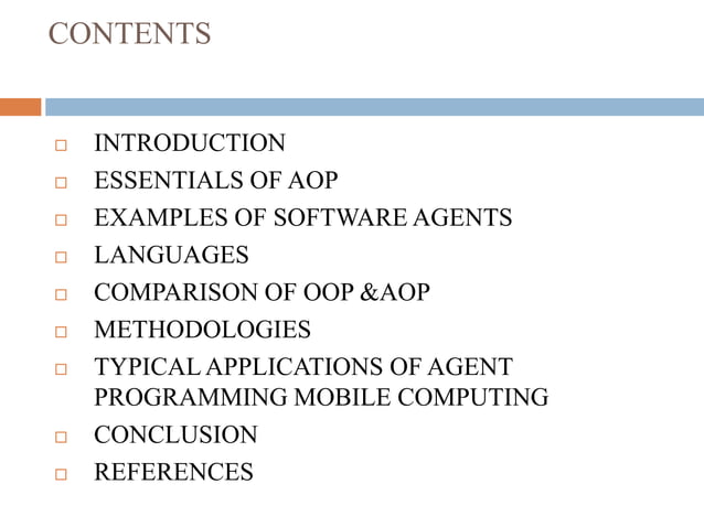 Agent Oriented Programming PPT | PPT Agent Oriented Programming PPT | PPT