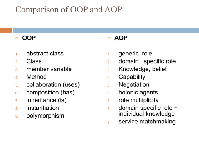 Agent Oriented Programming PPT | PPTX