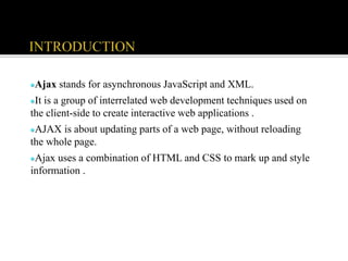 Ajax ppt | PPT
