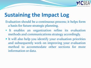 The Impact Log: A Communications Monitoring Tool | PPTX