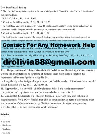 C++ Searching & Sorting5. Sort the following list using the select.pdf