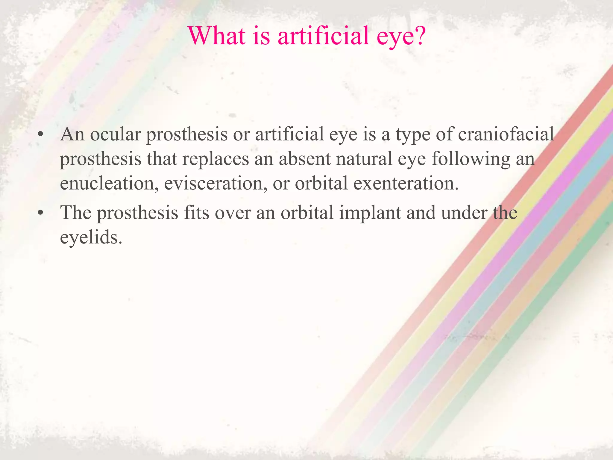 Artificial Eye PPT | PPTX
