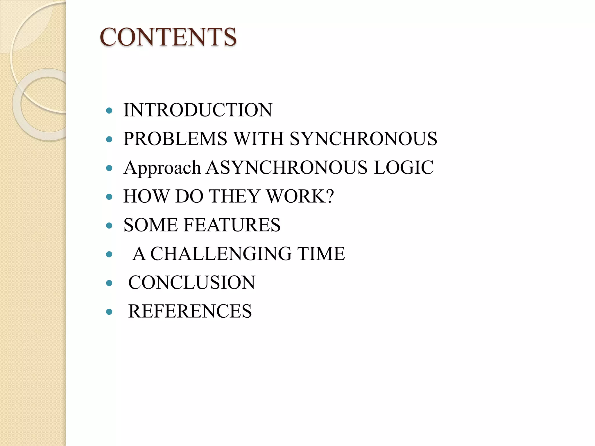 Asynchronous Chips ppt | PPTX