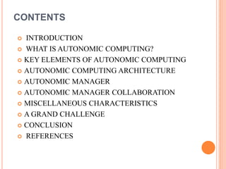 Autonomic Computing PPT | PPTX