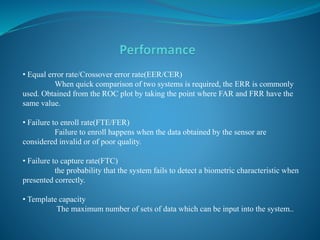 Biometric Security Systems ppt | PPTX