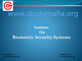 CSE Biometric Security Systems ppt.pptx