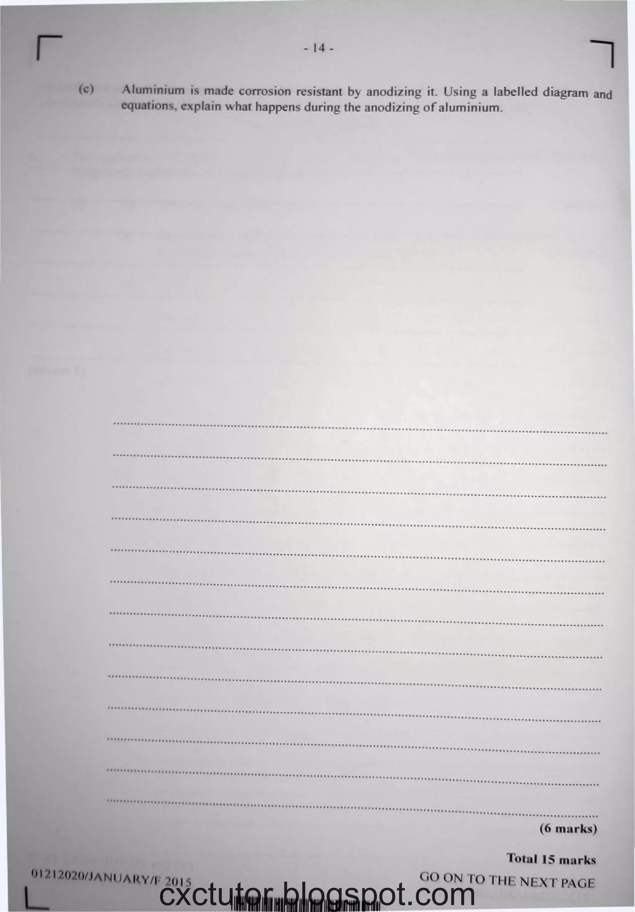 Csec.chem.paper02.jan2015 | PDF