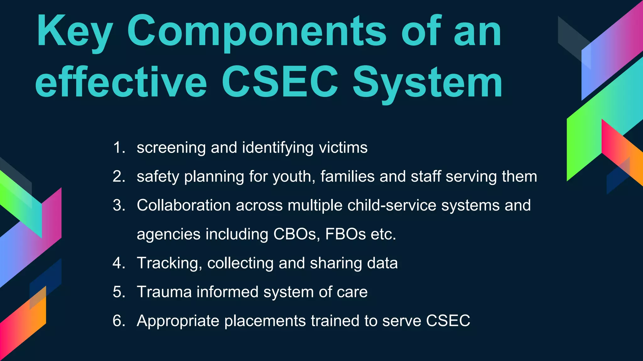 Child Sexual Exploitation of Children, CSEC Advocacy Project | PPTX | Debated Sensitive Social ...