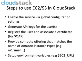 CloudStack EC2 Configuration | PPT | Cloud Computing | Internet