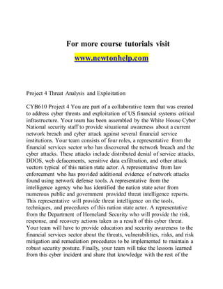 Csec 610 Extraordinary Success/newtonhelp.com