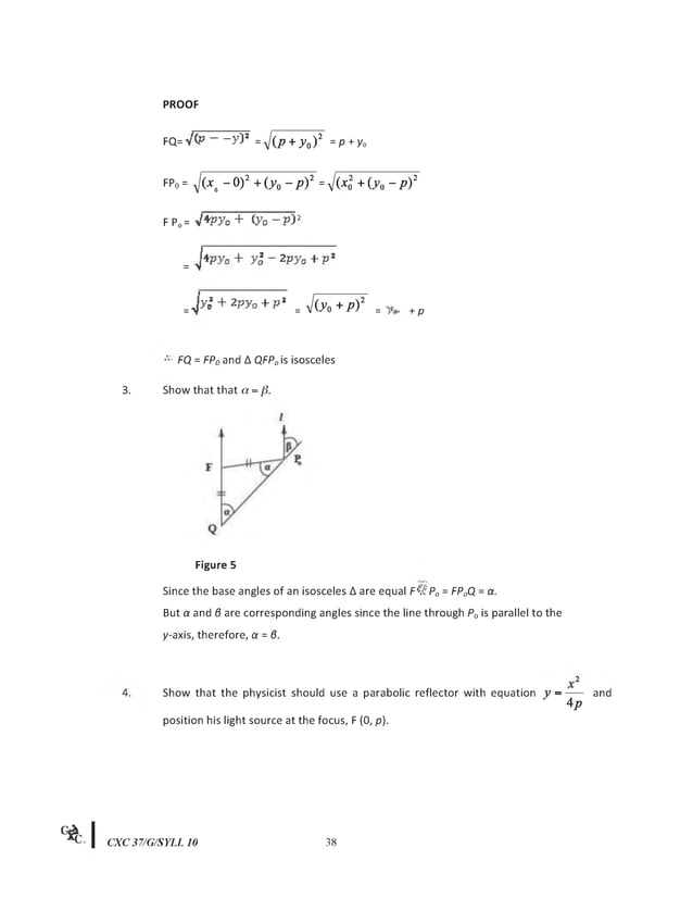 CXC CSEC Syllabus for Additional Mathematics | PDF