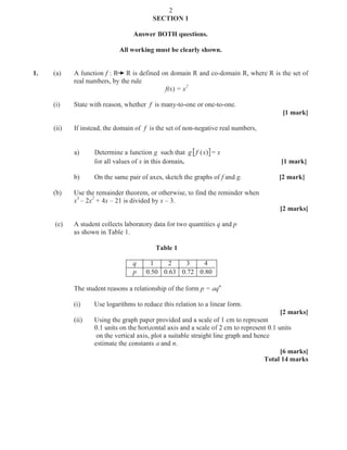 CXC CSEC Syllabus for Additional Mathematics | PDF