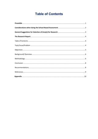 CSEC Business Cognate SBA Research Guidelines | PDF