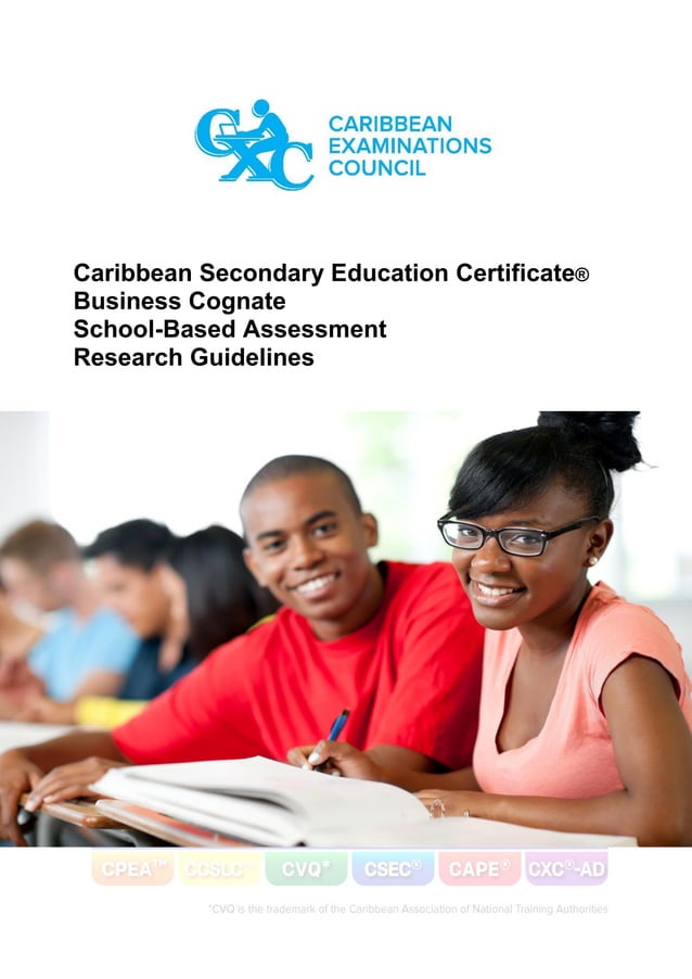 CSEC Business Cognate SBA Research Guidelines | PDF | Educational ...