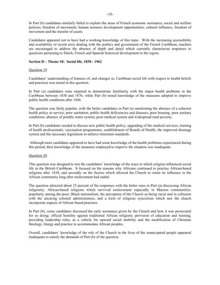 CXC CSEC Syllabus for Caribbean History | PDF