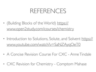 CSEC Chemistry Review - Mixtures and Compounds | PDF