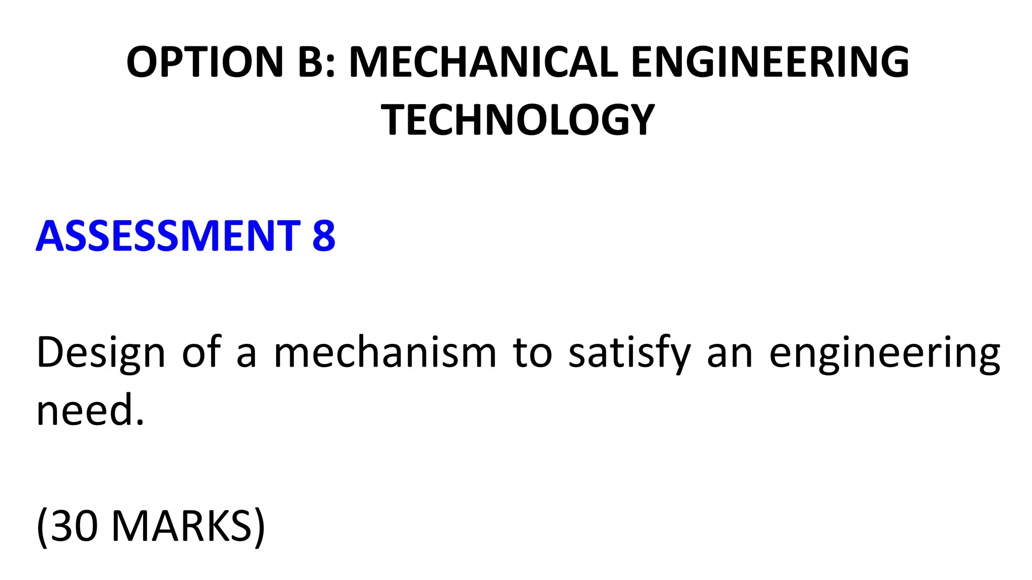 CSEC CXC MECHANICAL ENGINEERING TECHNOLOGY SBA Assessments.pptx