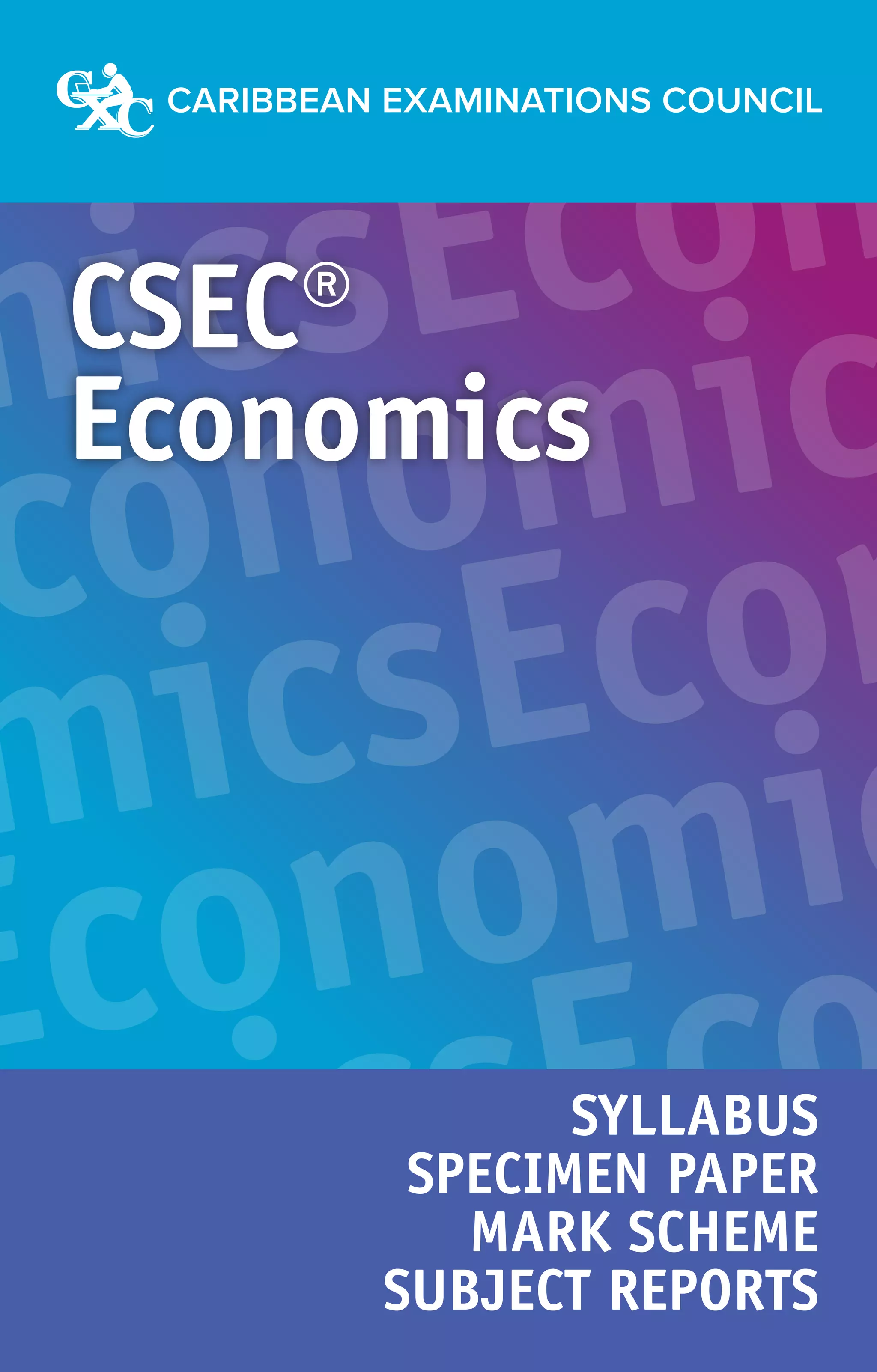 CXC CSEC Syllabus for Economics | PDF | Educational Assessment | Education