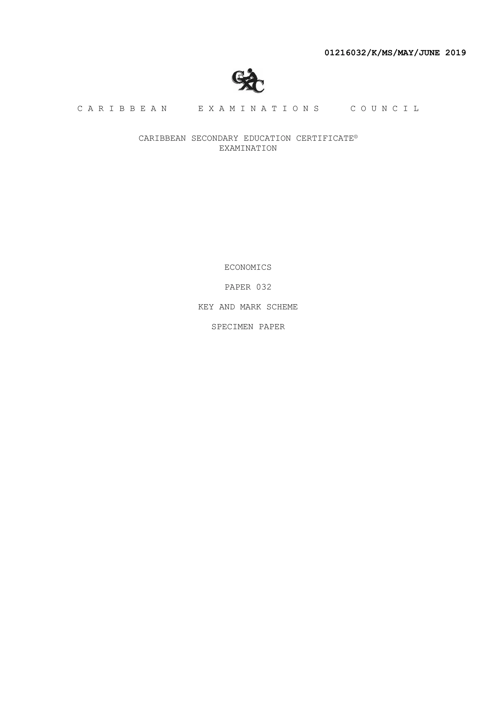 CXC CSEC Syllabus for Economics | PDF