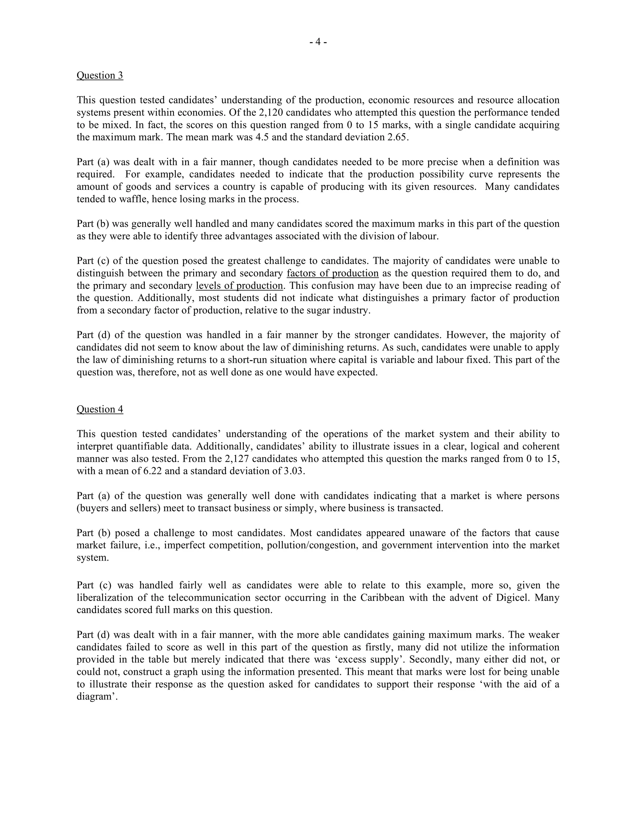 CXC CSEC Syllabus for Economics | PDF