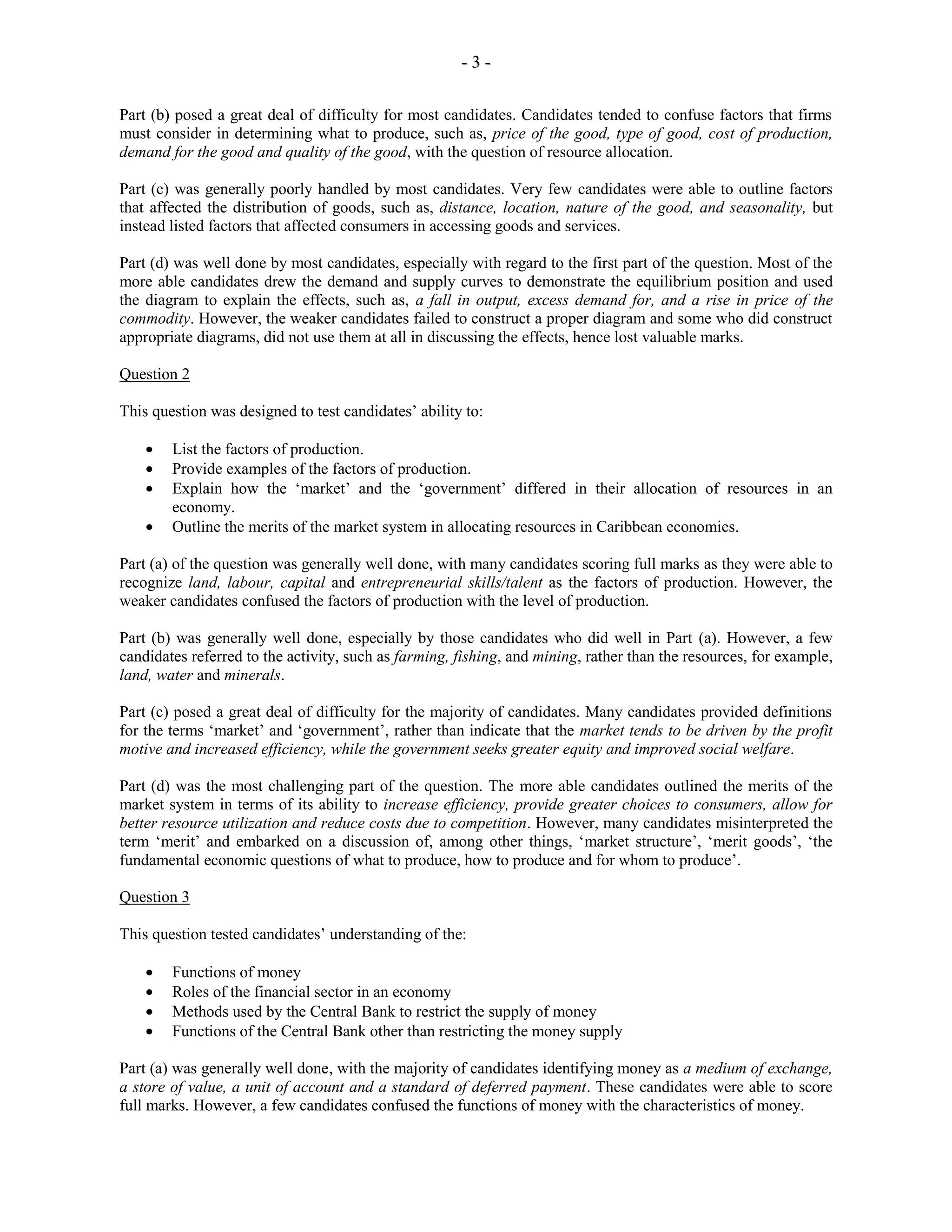 CXC CSEC Syllabus for Economics | PDF