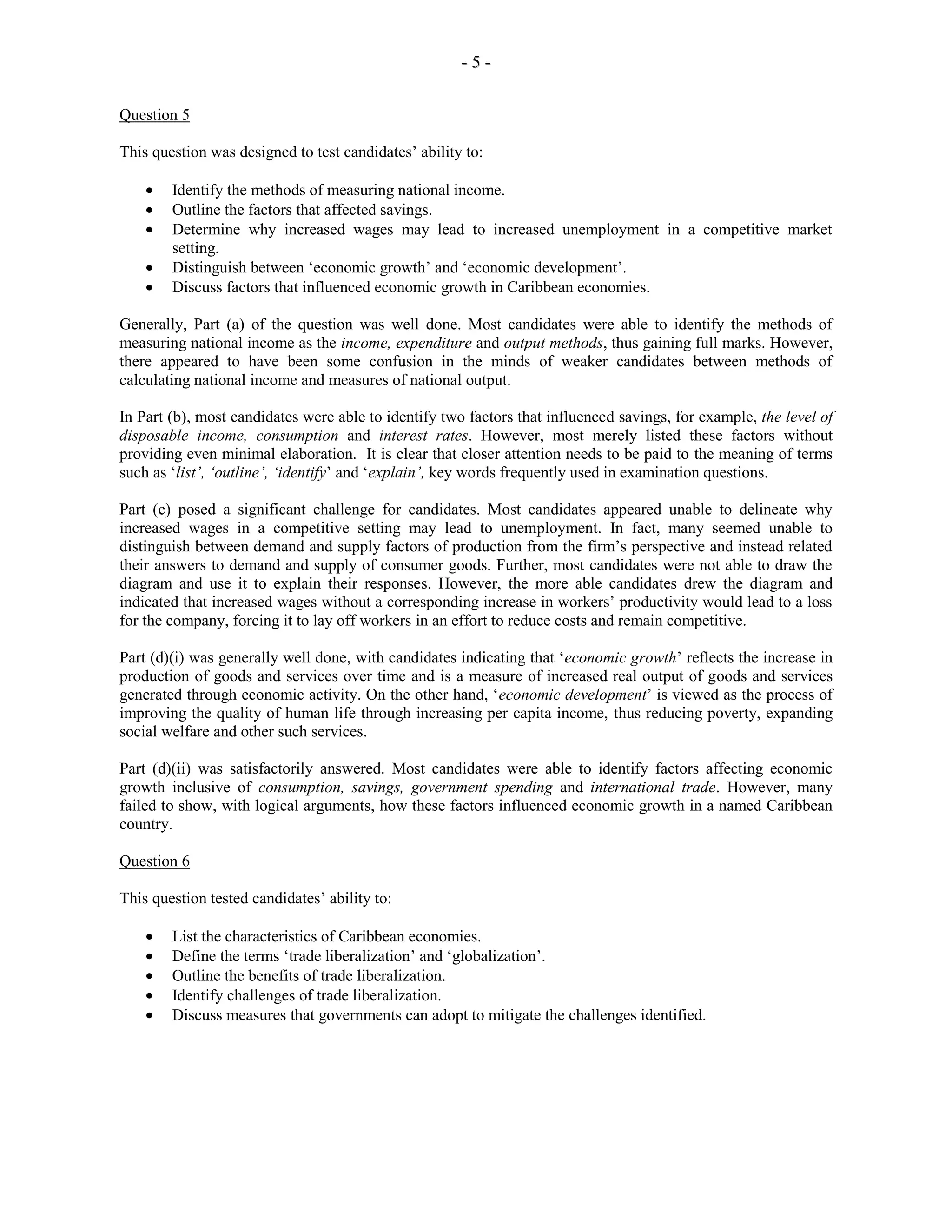 CXC CSEC Syllabus for Economics | PDF