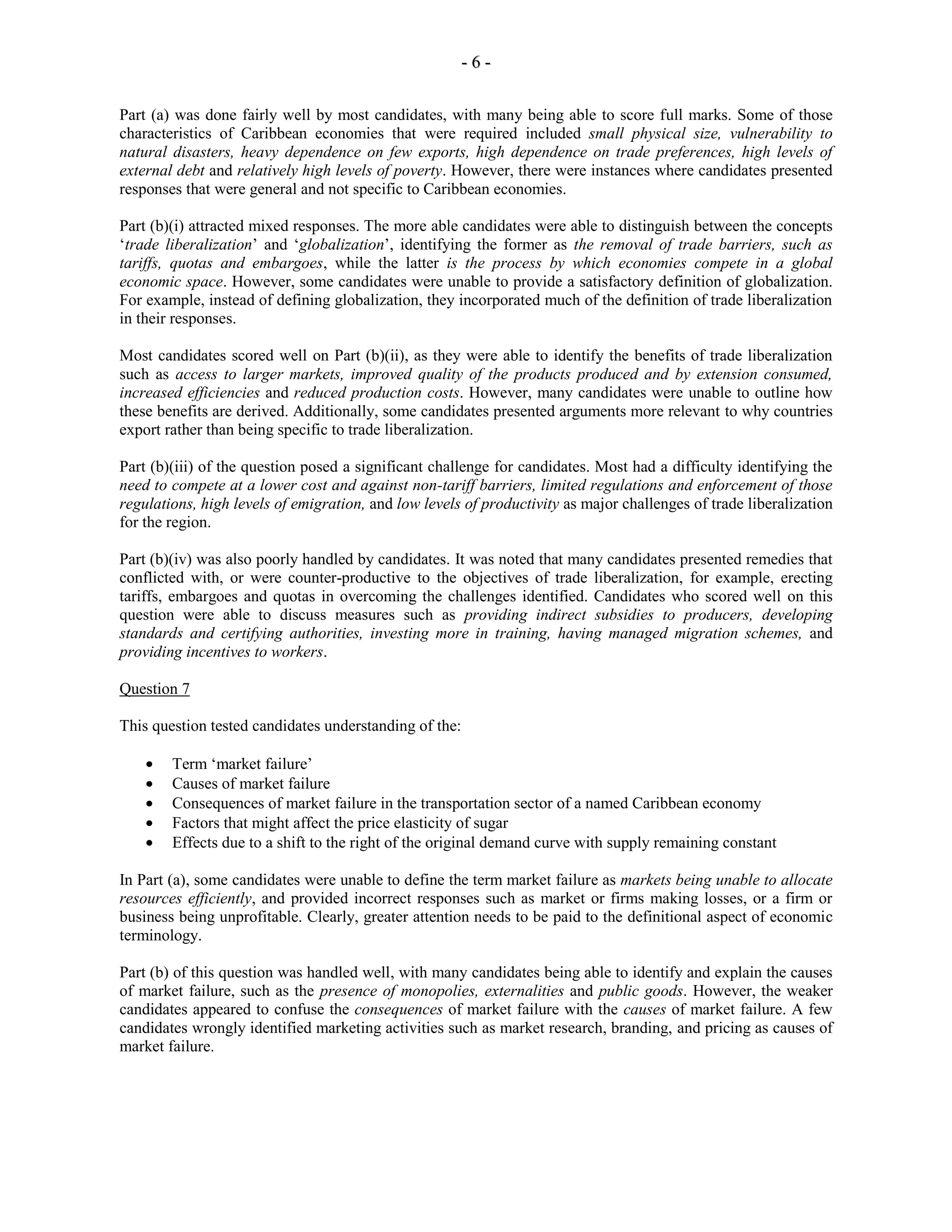 CXC CSEC Syllabus for Economics | PDF